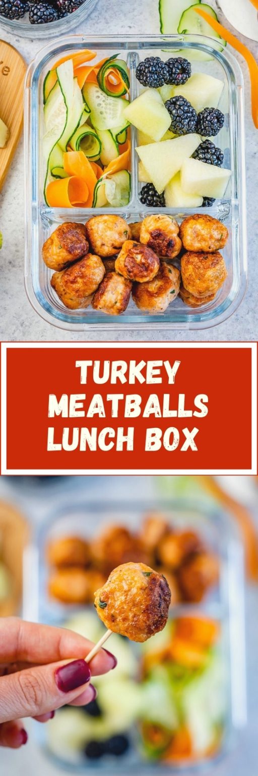Mini Turkey Meatballs + Ribbon Salad (CFC Cold Lunchbox Series) | Clean ...