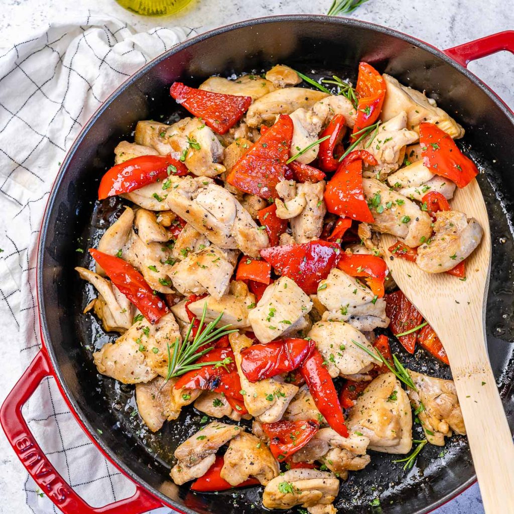 Sweet Pepper Chicken Skillet | Clean Food Crush