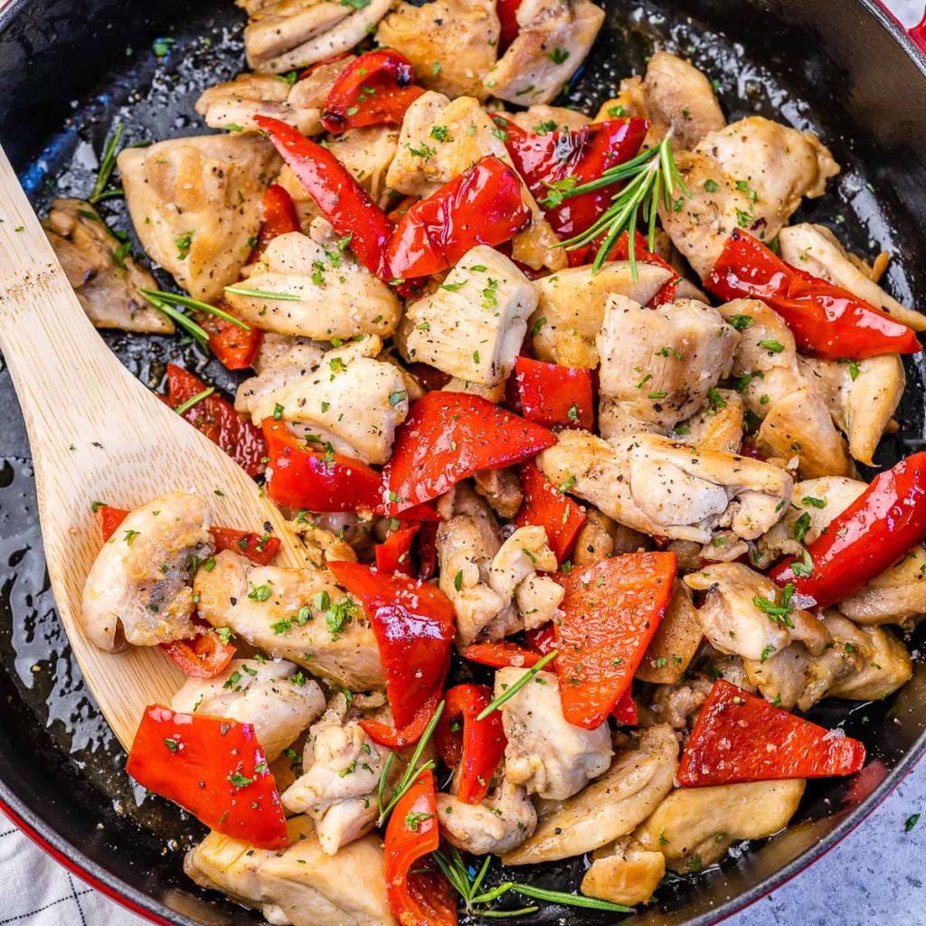 Sweet Pepper Chicken Skillet | Clean Food Crush