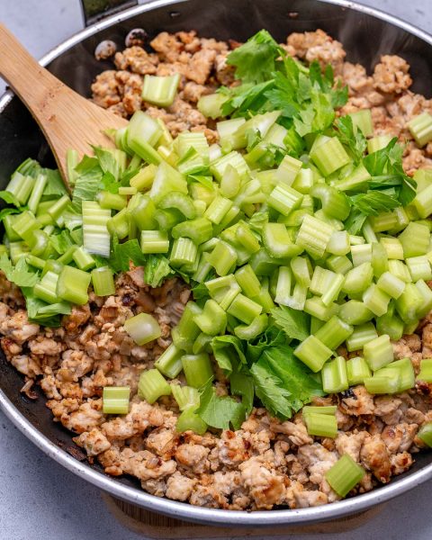 Wild Rice + Sausage Stuffing | Clean Food Crush