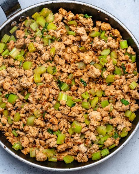 Wild Rice + Sausage Stuffing | Clean Food Crush