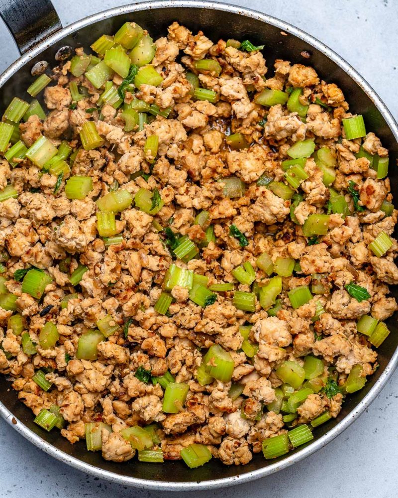 Wild Rice + Sausage Stuffing | Clean Food Crush