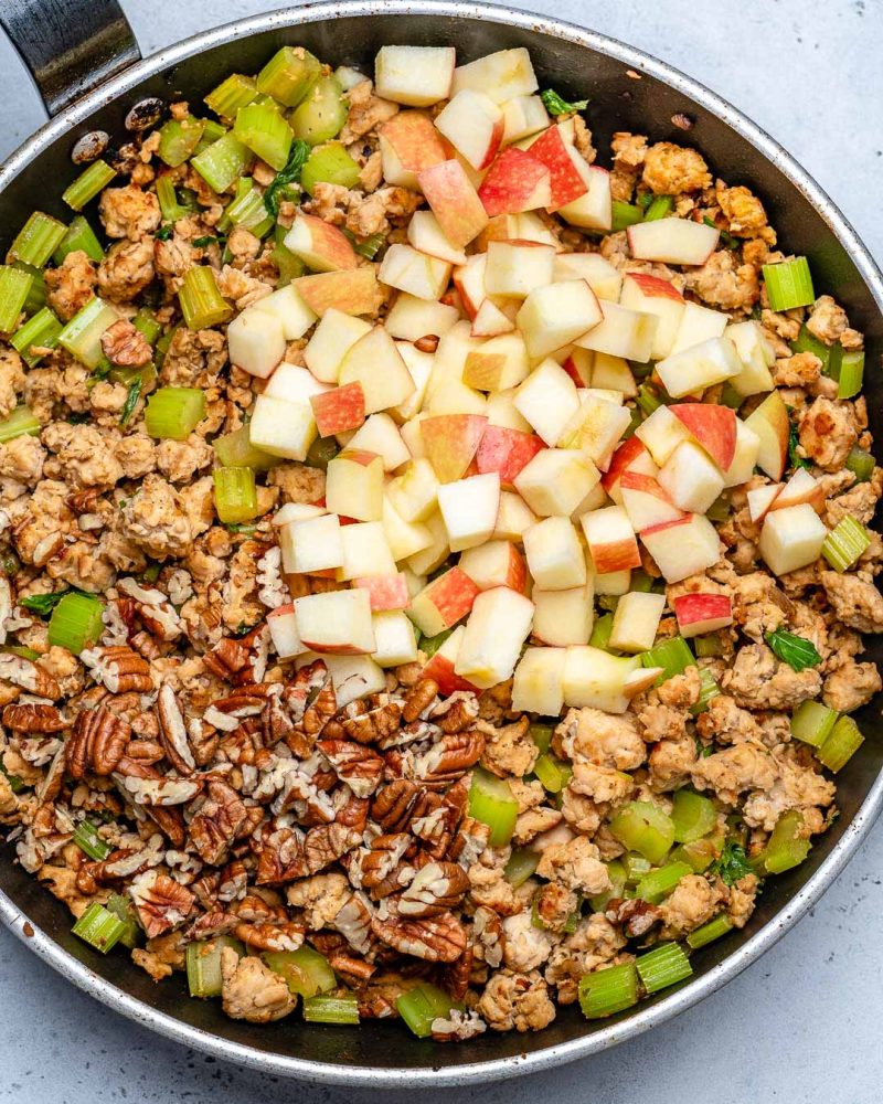 Wild Rice + Sausage Stuffing | Clean Food Crush