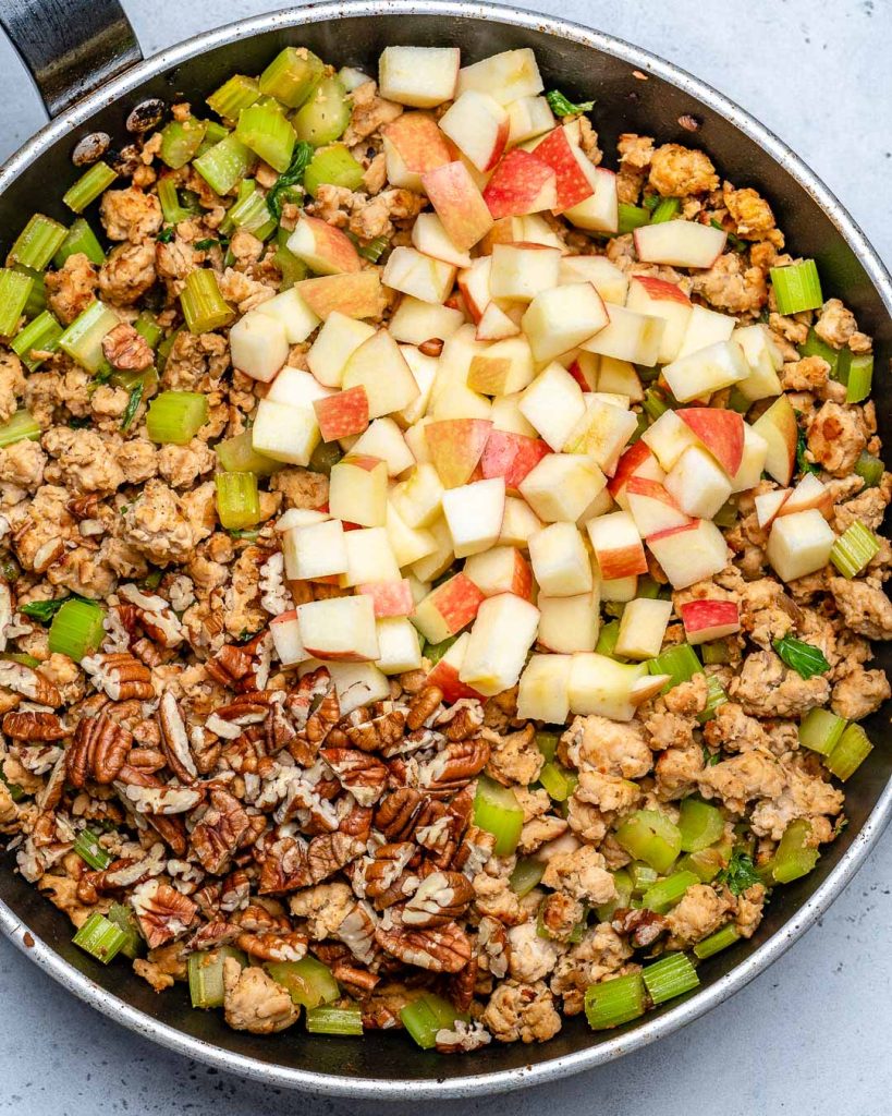 Wild Rice + Sausage Stuffing | Clean Food Crush