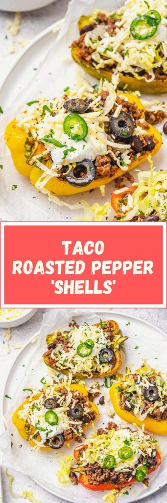 Taco Roasted Pepper ‘Shells’ | Clean Food Crush
