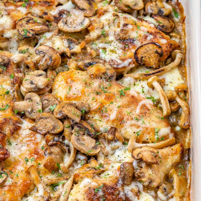 Baked Mushroom Chicken | Clean Food Crush