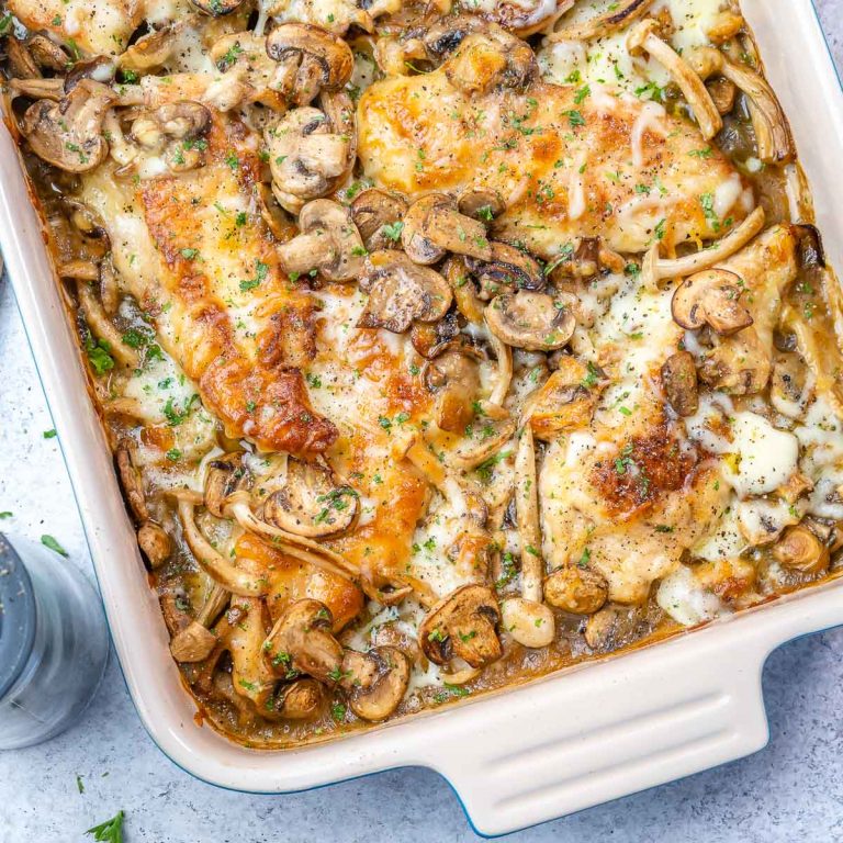 Baked Mushroom Chicken | Clean Food Crush
