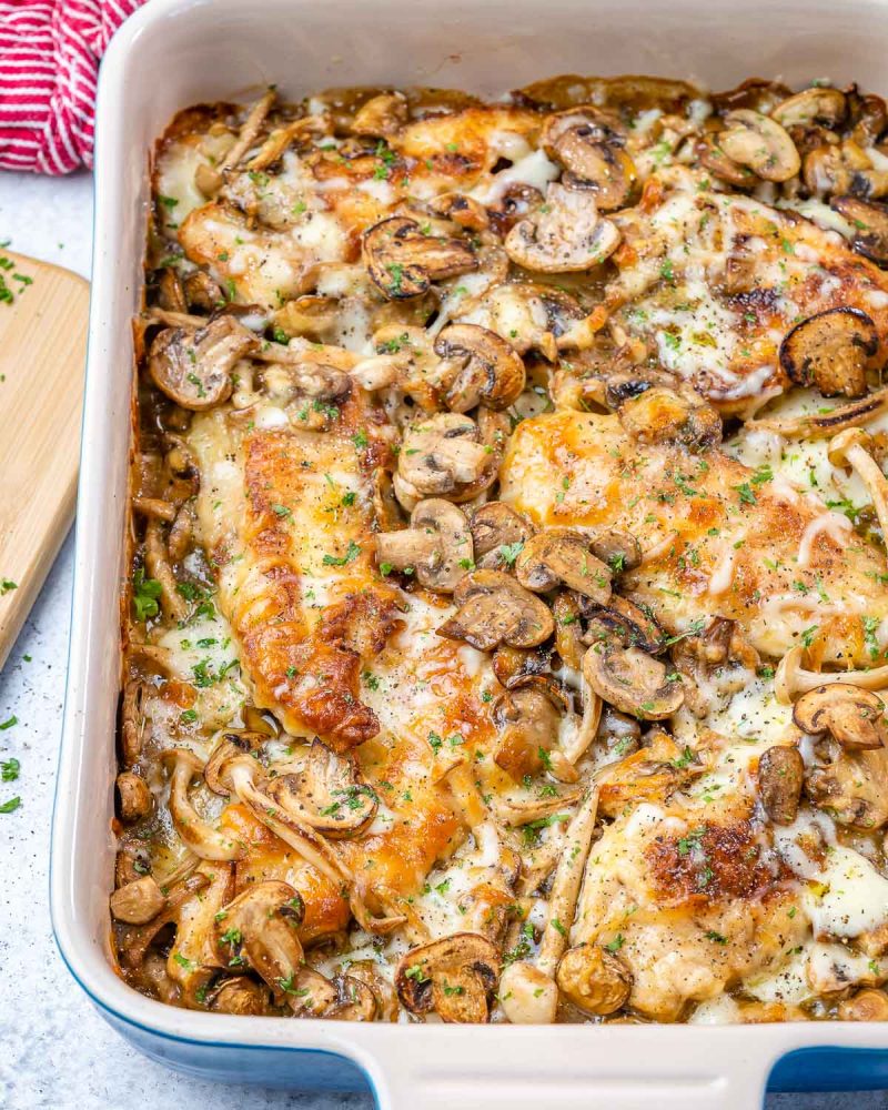 Baked Mushroom Chicken | Clean Food Crush