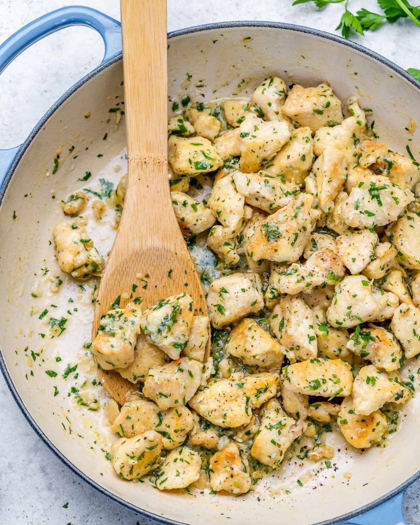 Garlic Herbed Chicken Bites | Clean Food Crush