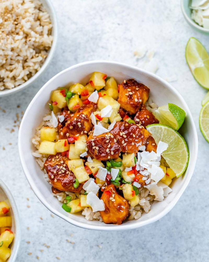 Pineapple Chicken Bowls | Clean Food Crush