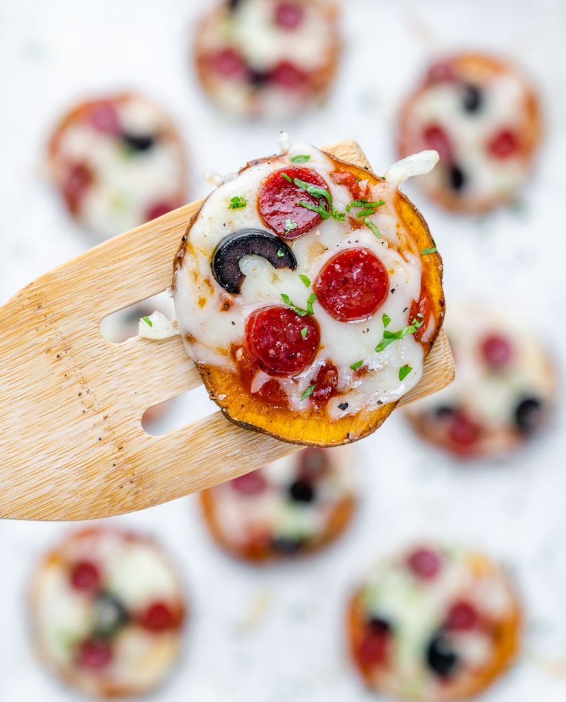 Sweet Potato Pizza Snacks | Clean Food Crush