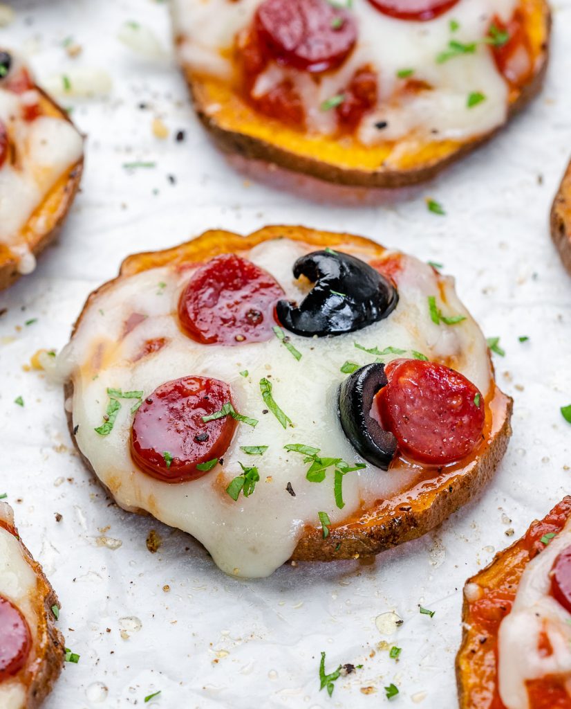 Sweet Potato Pizza Snacks | Clean Food Crush