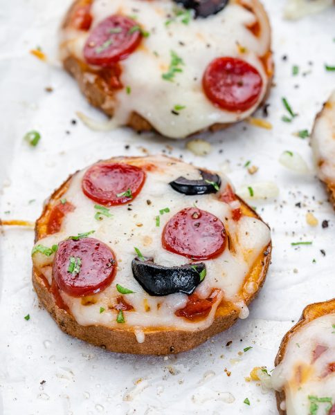 Sweet Potato Pizza Snacks | Clean Food Crush