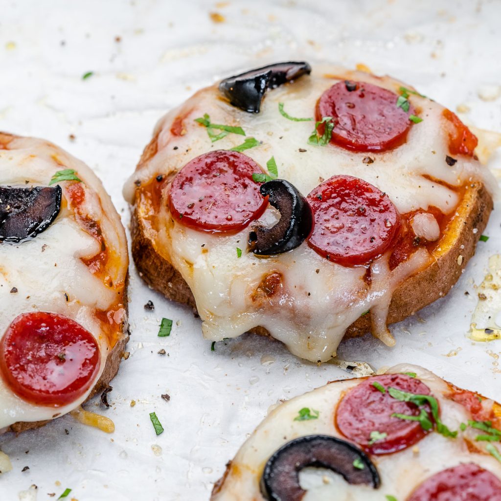 Sweet Potato Pizza Snacks | Clean Food Crush