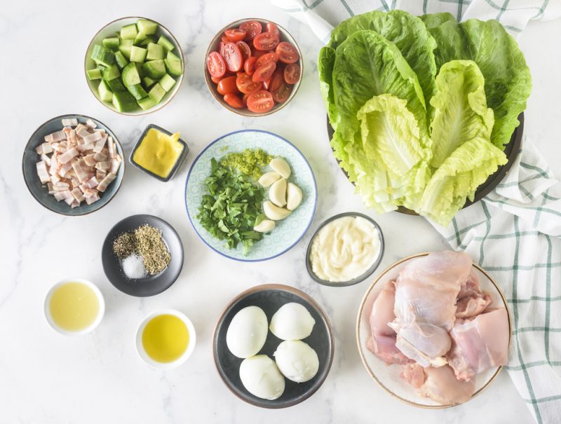 Grilled Chicken Loaded Caesar Salad | Clean Food Crush