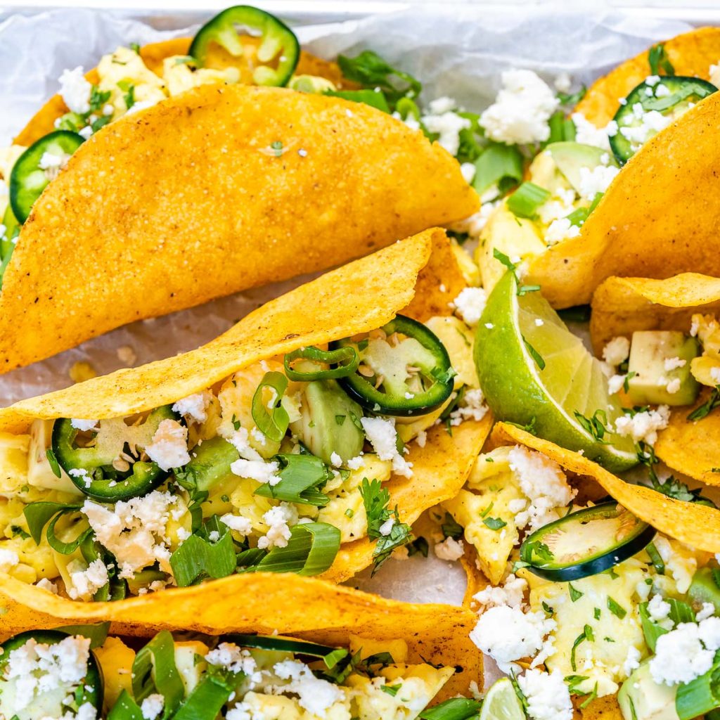Breakfast Crispy Tacos | Clean Food Crush