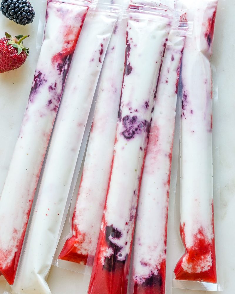 Coconut Fruit Swirl Ice Pops | Clean Food Crush