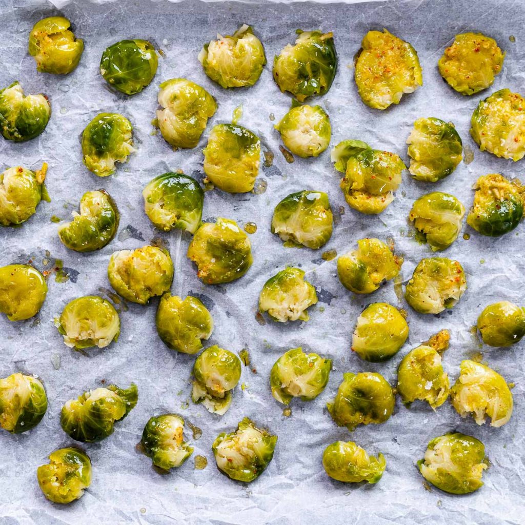 Crispy Smashed Brussels Sprouts | Clean Food Crush