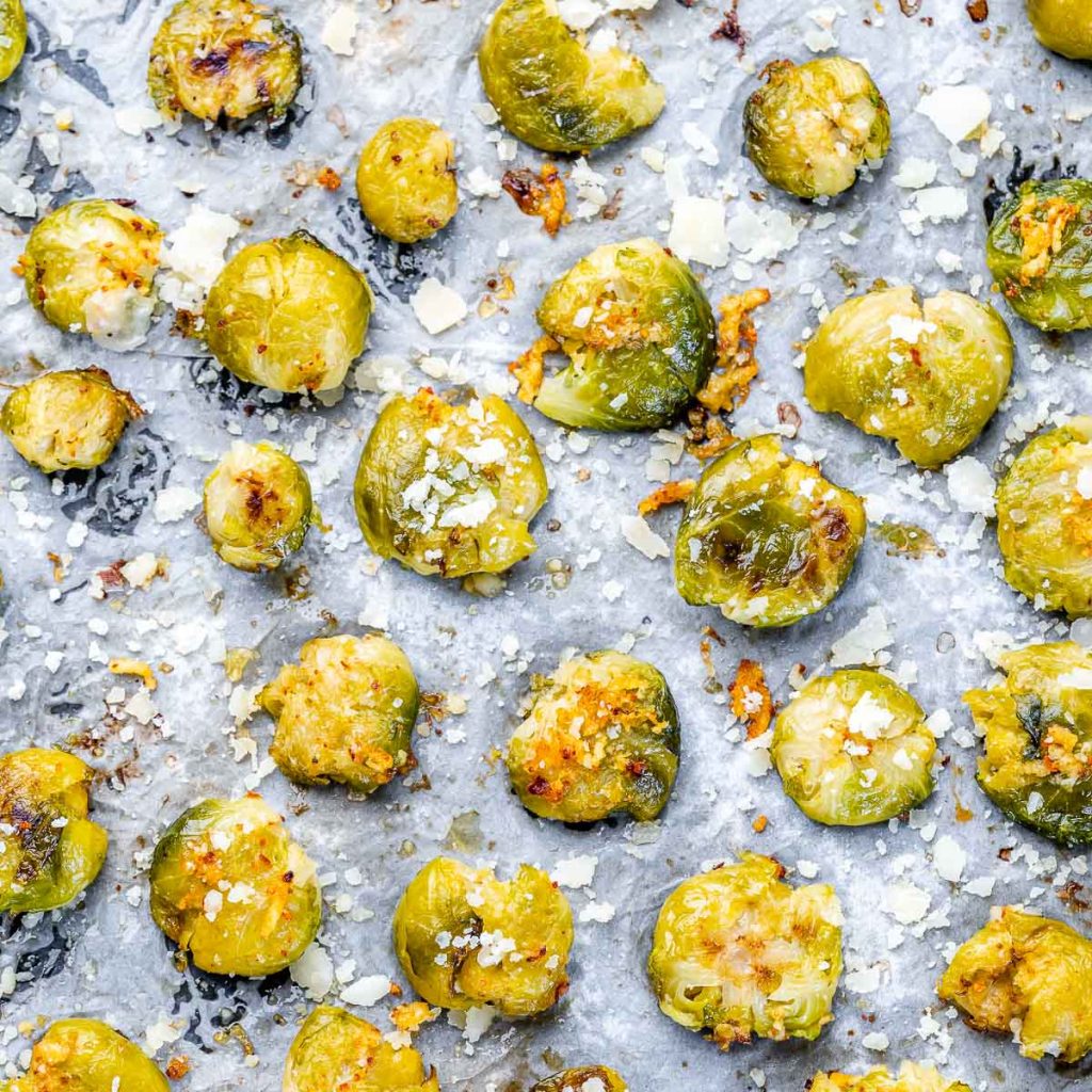 Crispy Smashed Brussels Sprouts | Clean Food Crush