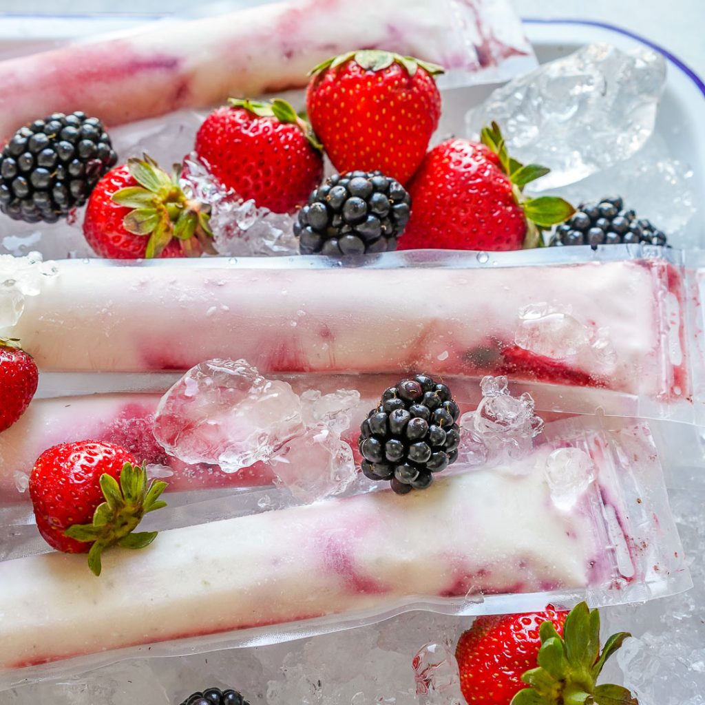 Coconut Fruit Swirl Ice Pops | Clean Food Crush