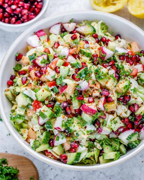 Creamy Micro Chopped Salad | Clean Food Crush