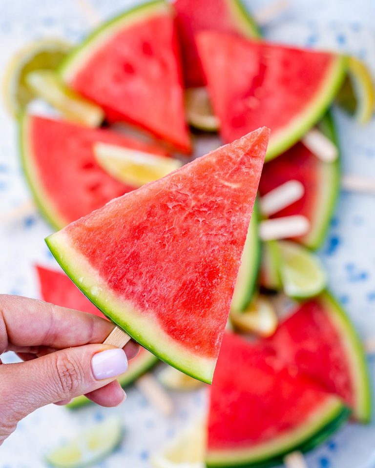 Frozen Watermelon Pops | Clean Food Crush