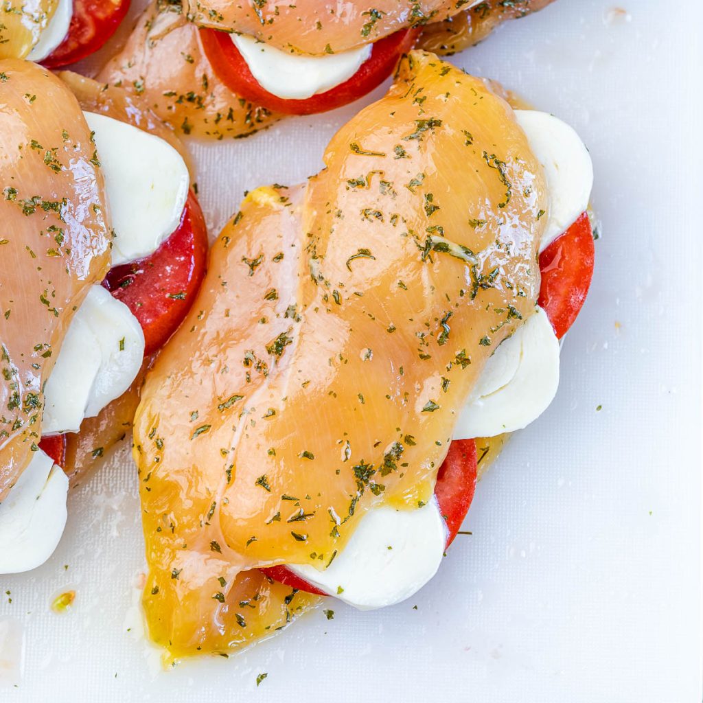 Caprese Stuffed Chicken Breasts | Clean Food Crush