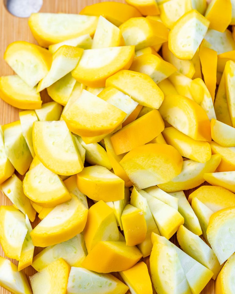 Lemon + Parmesan Marinated Summer Squash Salad | Clean Food Crush