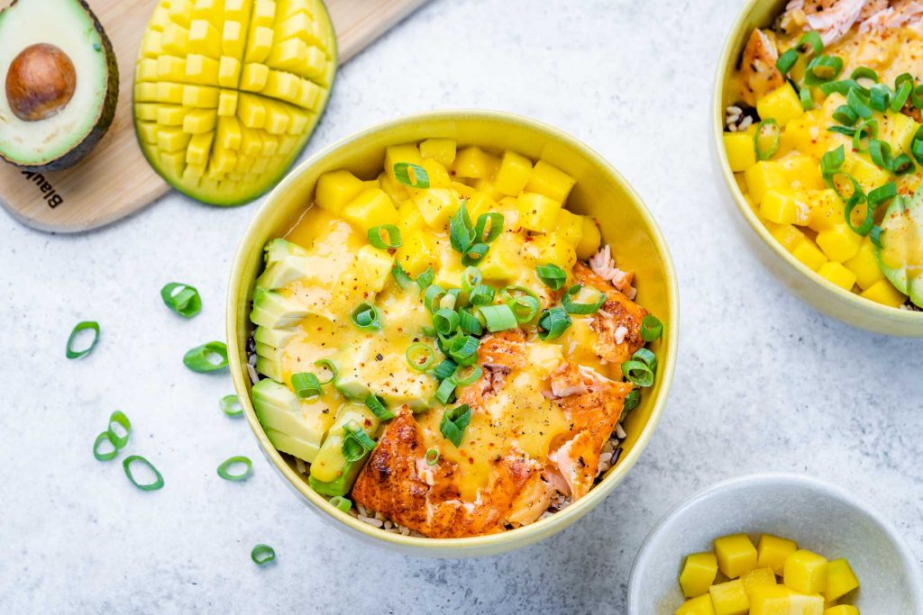 [VIDEO] Salmon + Mango Power Bowls | Clean Food Crush