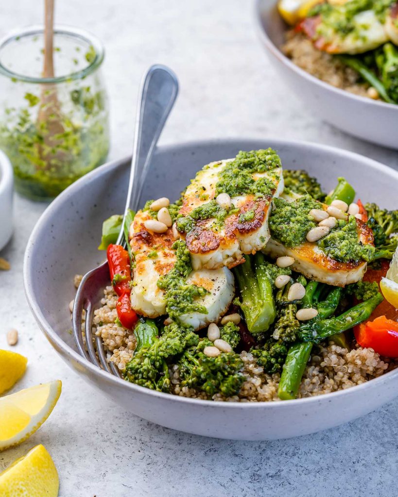[VIDEO] Broccolini + Halloumi Power Bowls | Clean Food Crush
