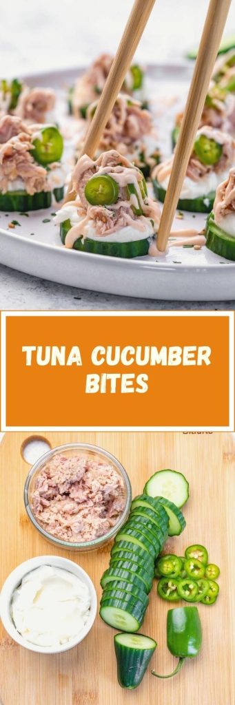 Spicy Tuna Cucumber Bites | Clean Food Crush
