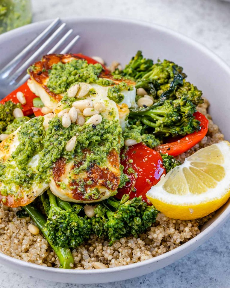 [VIDEO] Broccolini + Halloumi Power Bowls | Clean Food Crush