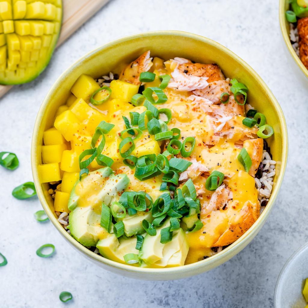 [VIDEO] Salmon + Mango Power Bowls | Clean Food Crush