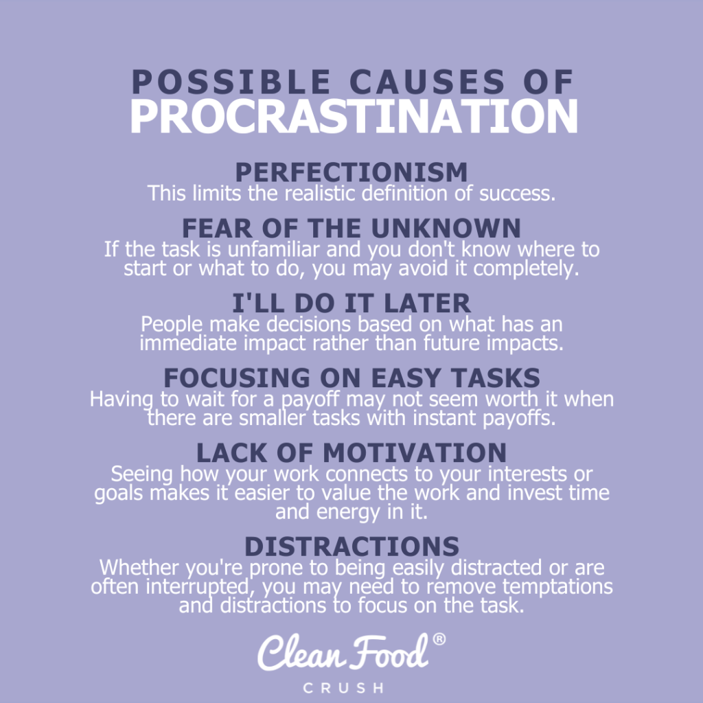 7 Tips for Conquering Procrastination | Clean Food Crush