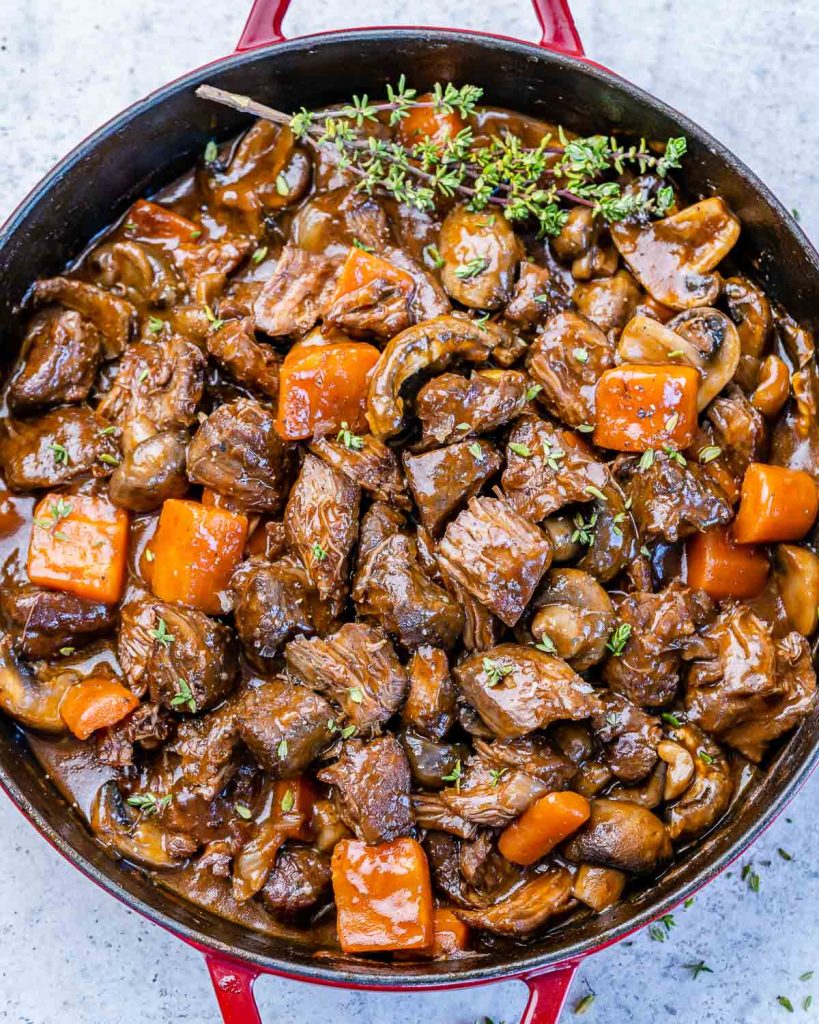 Braised Beef & Mushrooms | Clean Food Crush