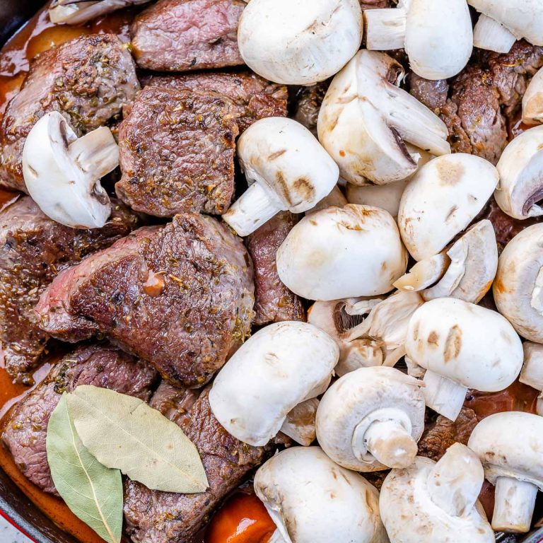 Braised Beef & Mushrooms | Clean Food Crush