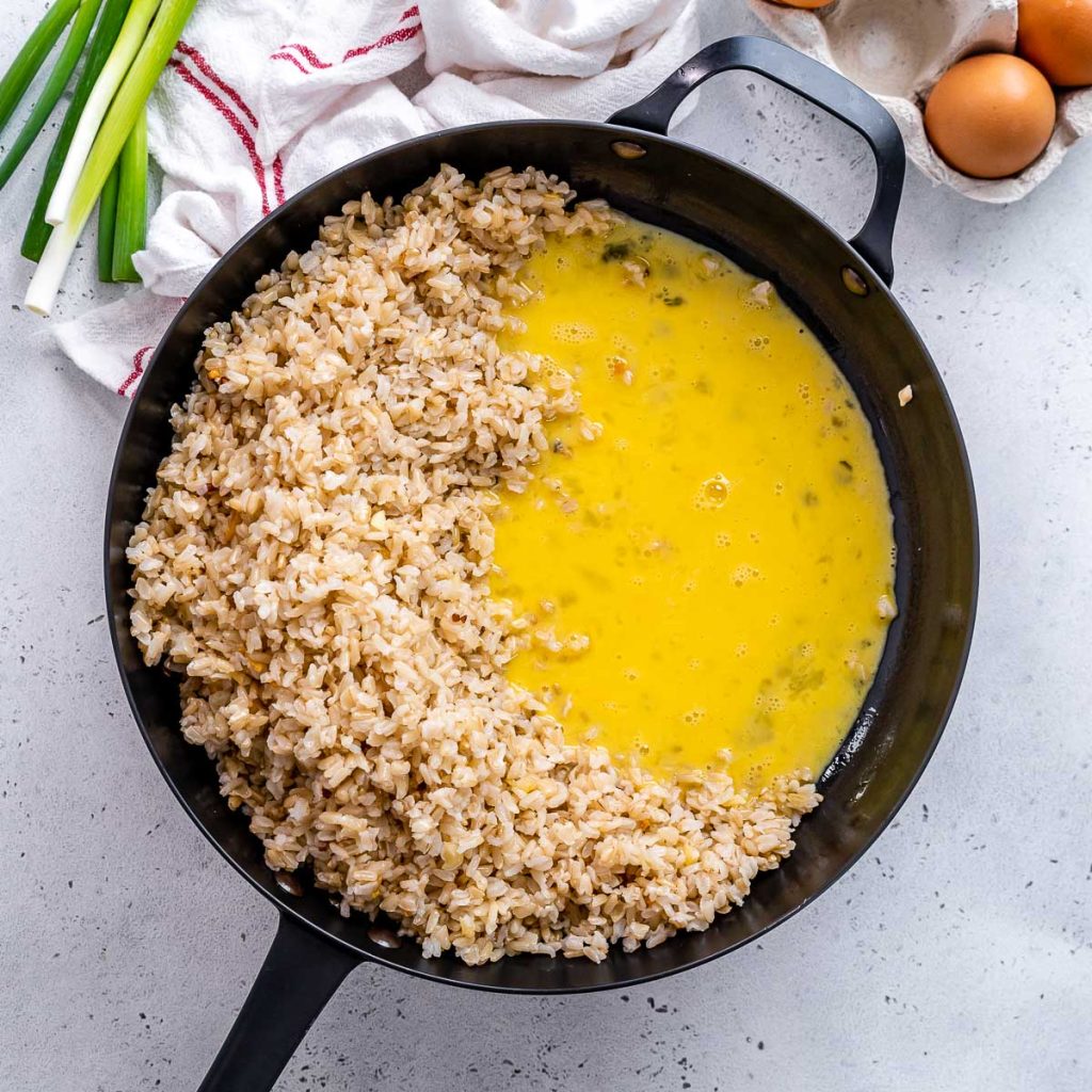 Japanese-Inspired Garlic Fried Rice | Clean Food Crush
