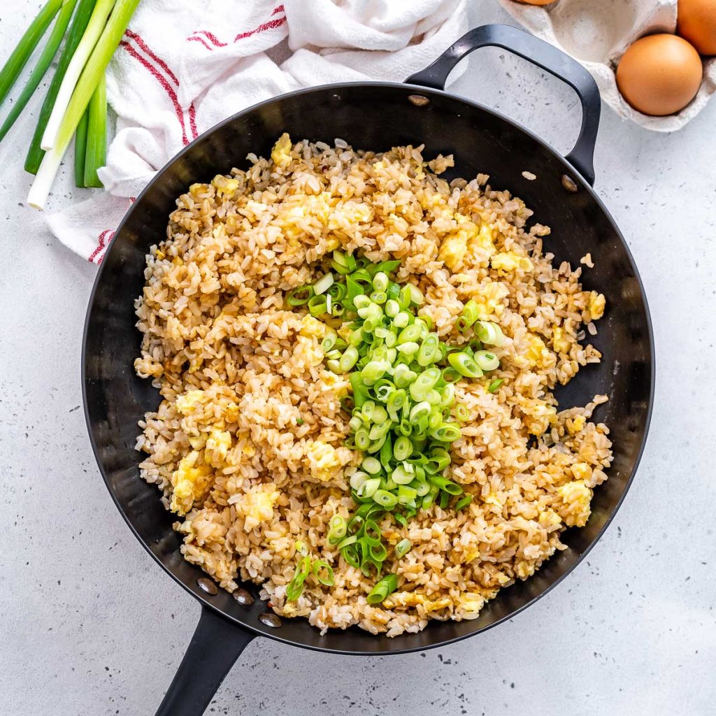 Japanese-Inspired Garlic Fried Rice | Clean Food Crush