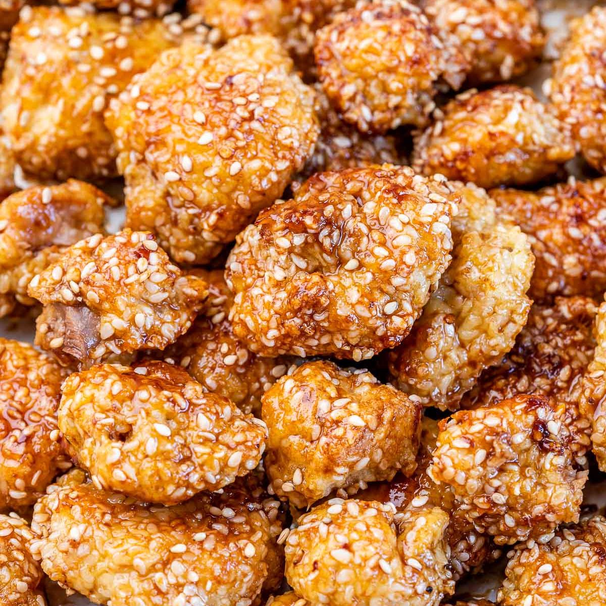 Baked Sesame Chicken Bites | Clean Food Crush