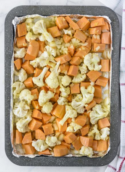 Chicken Curry Dinner with Roasted Vegetables | Clean Food Crush