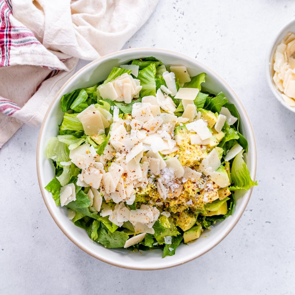 Lemon Parmesan Salad | Clean Food Crush