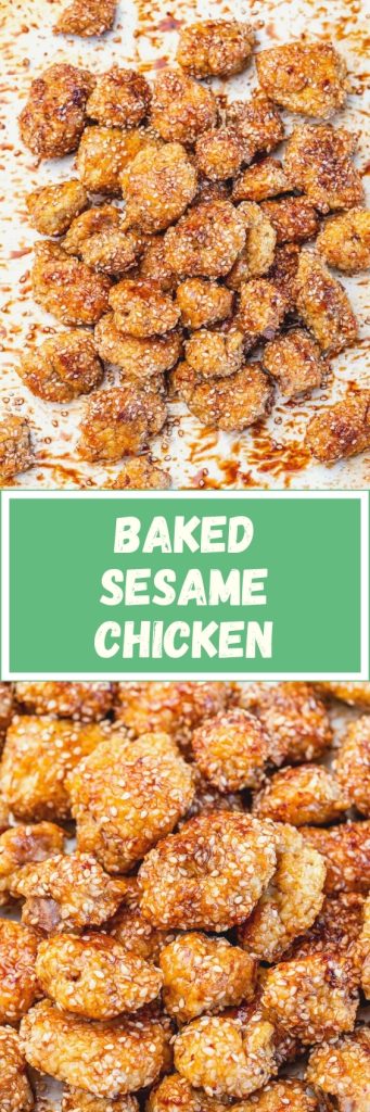 Baked Sesame Chicken Bites | Clean Food Crush