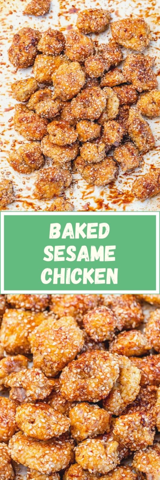 Baked Sesame Chicken Bites | Clean Food Crush