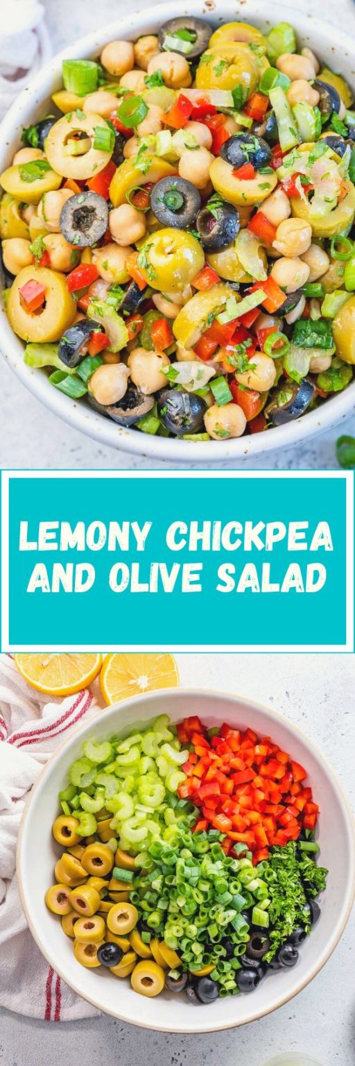 [VIDEO} Lemony Chickpea + Olive Chopped Salad | Clean Food Crush