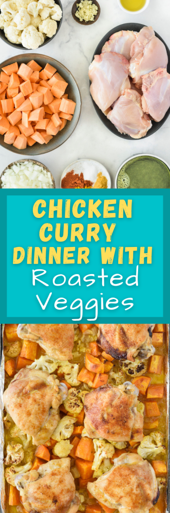 Chicken Curry Dinner with Roasted Vegetables | Clean Food Crush