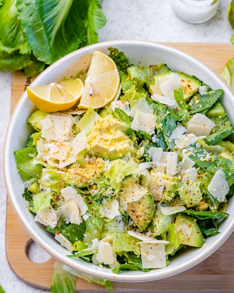 Lemon Parmesan Salad | Clean Food Crush