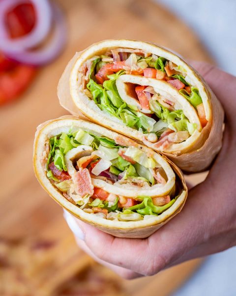 [VIDEO] BLT Egg Wraps | Clean Food Crush