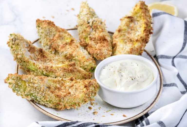 Air-Fryer Crunchy Avocado Wedges | Clean Food Crush