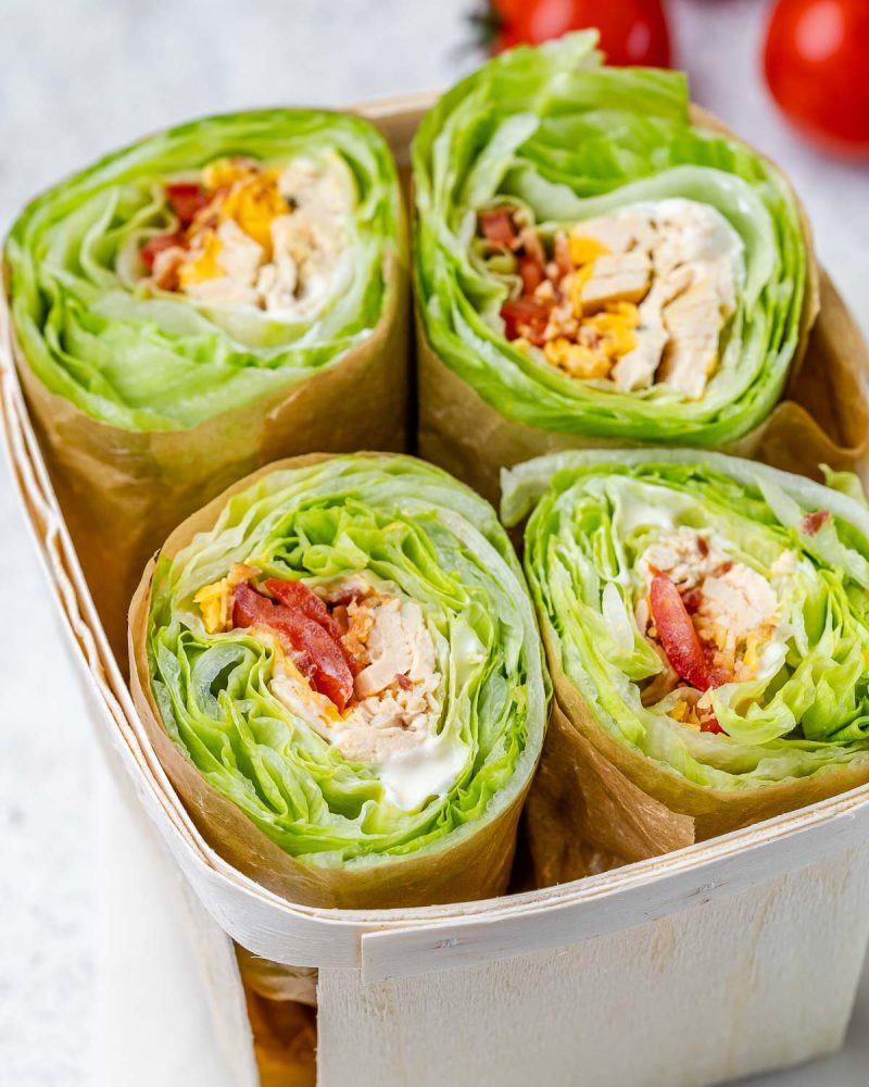 [VIDEO] Chicken Club Lettuce Wrap | Clean Food Crush