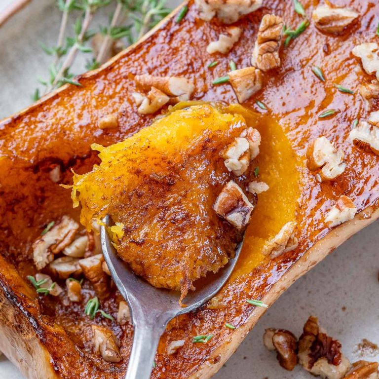 Roasted Whole Butternut Squash | Clean Food Crush